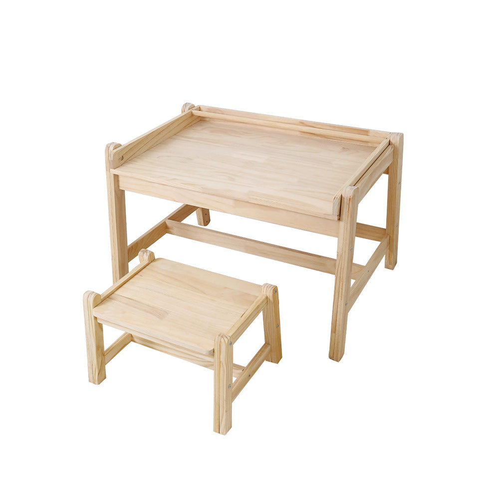 Montessori Adjustable Solid Wood Table and Chair Set for Toddlers – Nidokid